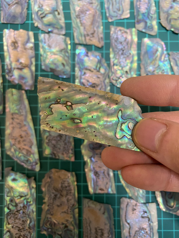 アワビ貝殻 白蝶貝殻 パールシェル 螺鈿 ルアー ネイルアート40g15枚前後 その他アート ebys 通販 15970704｜Creema ...