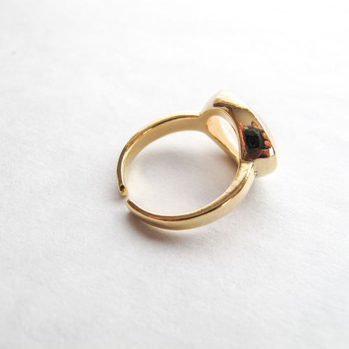 天然石ローズクォーツリング(14×10mm) 指輪・リング 夕漣 天然石ローズクォーツリング(14×10mm) 指輪・リング 夕漣