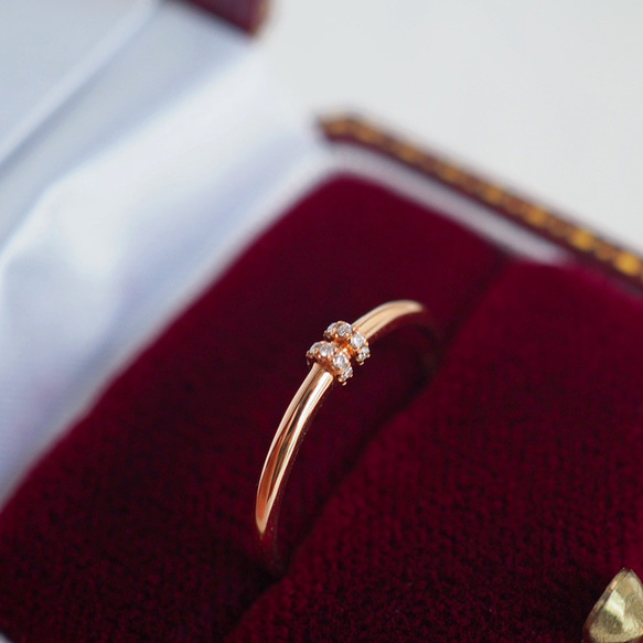 Sv925純銀製 繊細 ピンクゴールド シンプル リング 指輪 K18仕上げ 金属アレルギー対応 指輪・リング cissylady_LINEクーポン 通販｜Creema(クリーマ) 15991284
