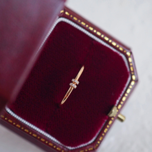 Sv925純銀製 繊細 ピンクゴールド シンプル リング 指輪 K18仕上げ 金属アレルギー対応 指輪・リング cissylady_LINEクーポン 通販｜Creema(クリーマ) 15991284