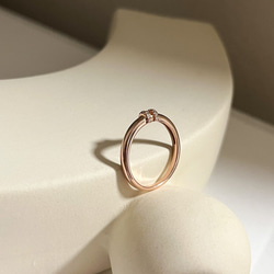 Sv925純銀製 繊細 ピンクゴールド シンプル リング 指輪 K18仕上げ 金属アレルギー対応 指輪・リング cissylady_LINEクーポン 通販｜Creema(クリーマ) 15991284