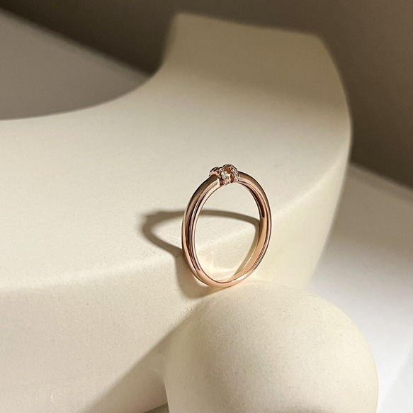 Sv925純銀製 繊細 ピンクゴールド シンプル リング 指輪 K18仕上げ 金属アレルギー対応 指輪・リング cissylady_LINEクーポン 通販｜Creema(クリーマ) 15991284