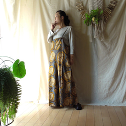 asana HEMP100% デニム風 フリンジ パンツ○草木染めインディゴ asana HEMP100% デニム風 フリンジ パンツ○草木染めインディゴ