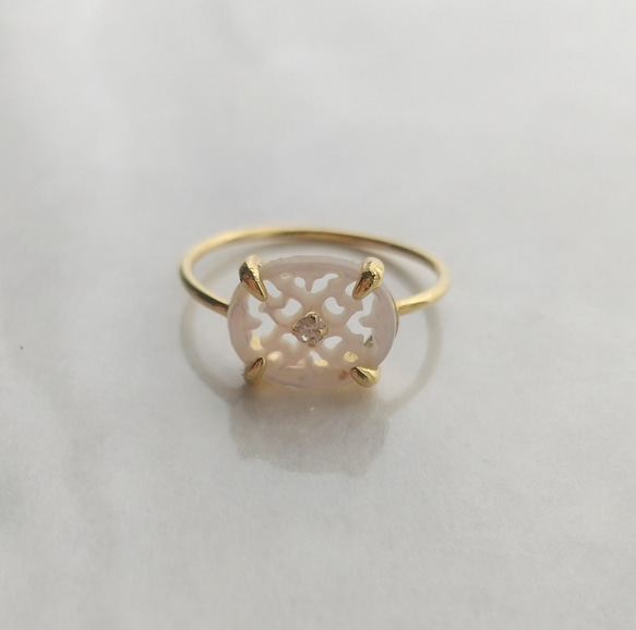 【silver925 】18KGP shell ring 指輪・リング rocoffee 通販 16018359｜Creema(クリーマ)