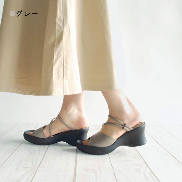 アシンメトリーストラップサンダル 2way 7cmヒール RegettaCanoe -リゲッタカヌー-CJFH-807a サンダル リゲッタ ...