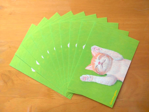 ポストカード リラックス猫「Goronyan」10枚セット ポストカード くみこ 通販 16038081｜Creema(クリーマ)