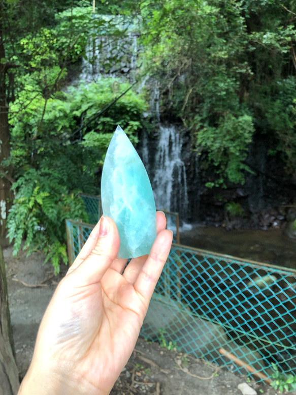 フローライト置き物☆エメラルドグリーン☆ 瀧川神社にて浄化☆100mm☆194g☆No.1 その他インテリア雑貨 UNELMAKeiju☆ ウネルマケイユ 通販 16041957｜Creema ...