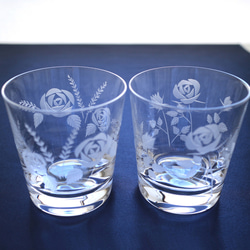 ばらの花グラス 切子 透明 グラス Namry Glass 通販 16044090｜Creema(クリーマ)