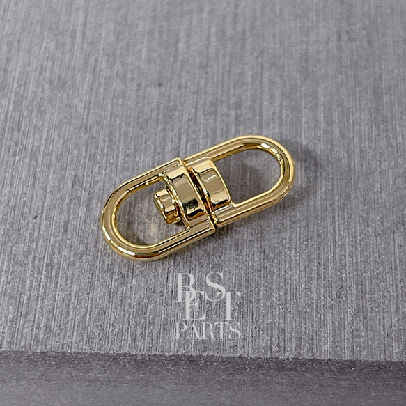 【1個】US仕様 / 16KGP回転型小ナスカンキーボルダー金具 bp84 金具・チェーン 金属アレルギー対応BESTPARTS 通販 ...