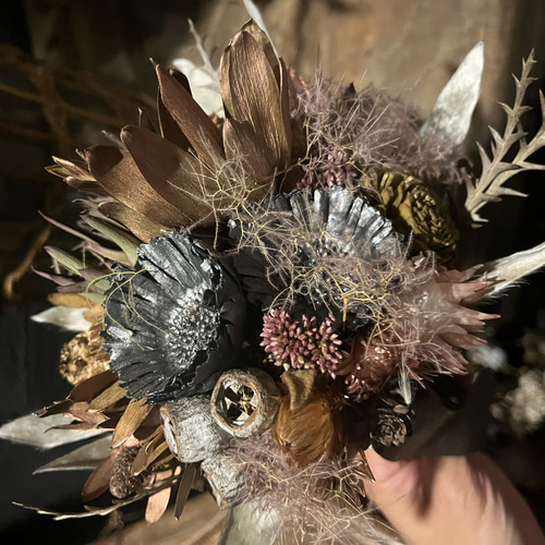アンティーク風 ミニ花束 ミニブーケ ドライフラワー✿ ドライ アンティーク風 ミニ花束 ミニブーケ ドライフラワー✿ ドライ