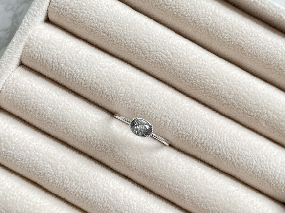 アクアマリンサンストーンリング／SV925 k18 オリジナルリング ／Anuenue 指輪・リング Anuenue 通販 16066215｜Creema(クリーマ)