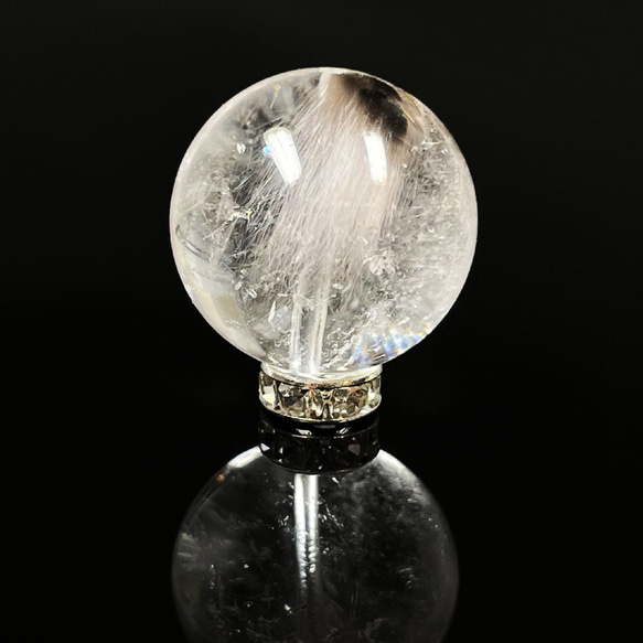 訳あり【白銀に輝くブルッカイト】18ミリ 現品粒売り プラチナルチル 貫通穴有 Pt69 虹入水晶 お守り ギフト 人気 天然石 Kyoukaido.Powerstone 通販 ...