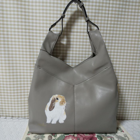 R-678 手描き うさぎのツーウェイバッグです 2wayバッグ CECIL 通販｜Creema(クリーマ) 16084878