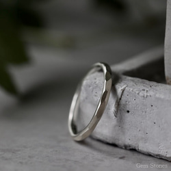 【silver ring】Attrait Deux シルバーリング シルバー 950 槌目 プレゼントにも 指輪・リング JEWEL YOKO 通販 16113458｜Creema(クリーマ)