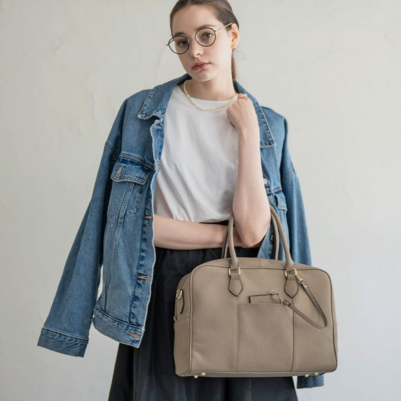 2way A4 ボストンバッグ 本革 入学式/卒業式 大容量 ゴールド金具 トープ [dunuve-2d-gdtp] ボストンバッグ HAYNI 通販 16141799｜Creema(クリーマ)