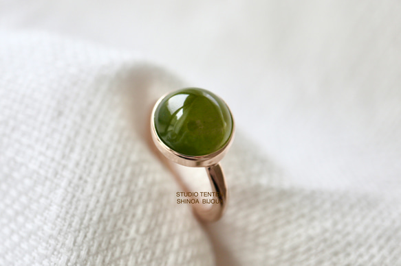 K10[お抹茶カラーのvesuvianite]ring 指輪・リング STUDIO TENTEN 通販 16145402｜Creema(クリーマ)