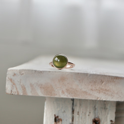 K10[お抹茶カラーのvesuvianite]ring 指輪・リング STUDIO TENTEN 通販 16145402｜Creema(クリーマ)