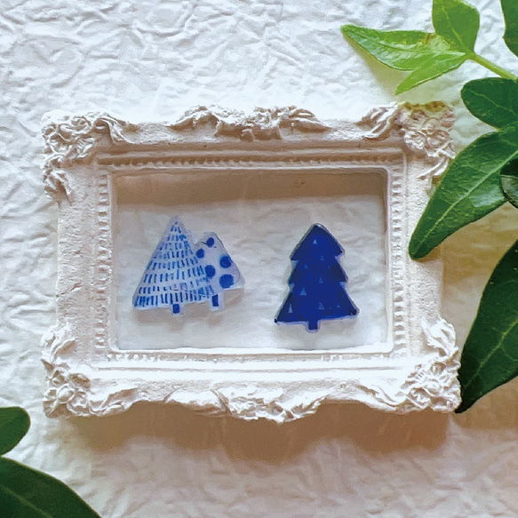 kiviaキヴィア「フォレスト_ピュアW_BL」ピアス ピアス（スタッド・一粒） PAJUNA -パジュナ- 通販 16159384｜Creema(クリーマ)