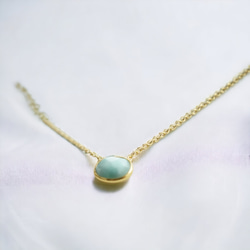 larimar ラリマーネックレス sv925＋18kgp ネックレス・ペンダント yunia_jewelry 通販｜Creema(クリーマ) 16180520