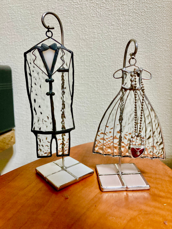 ステンドグラス タキシードとドレス その他インテリア雑貨 chise 通販 16180831｜Creema(クリーマ)