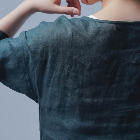 【wafu入門編】 毎日が特別になる スリット リネンドレス / 高麗納戸 a065m-kou1 ワンピース soco 通販 16182457 ...