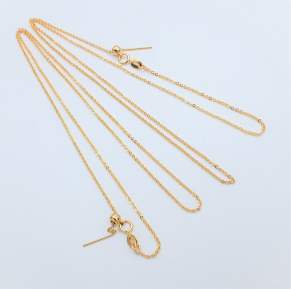 18kgpネックレスチェーン 【1本】 金具・チェーン PARTS SHOP いろとカタチ 通販 16183883｜Creema(クリーマ)