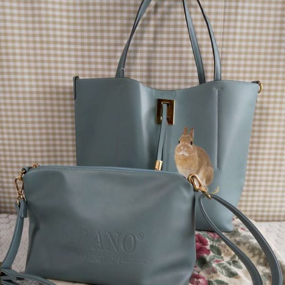 R-685 手描きうさぎのツーウェイバッグです（ミニショルダー付き） 2wayバッグ CECIL 通販｜Creema(クリーマ) 16194666