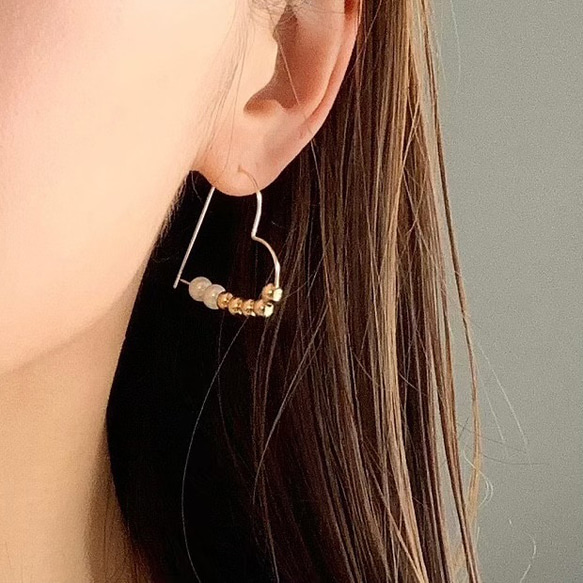 【大人の可愛いが叶う】14kgfハートフープ3.5cm（大きい方）*:★イヤリング変更可能 ピアス（フープ） Rikazou 通販 16199751｜Creema(クリーマ)