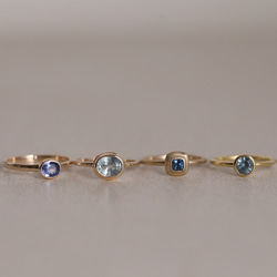 【8号】一点物〈one-off〉K18 モンタナサファイアリング 0.62ct 18金 指輪〈one off_47〉 指輪・リング Alles Liebe〈アレスリーベ〉 通販 ...