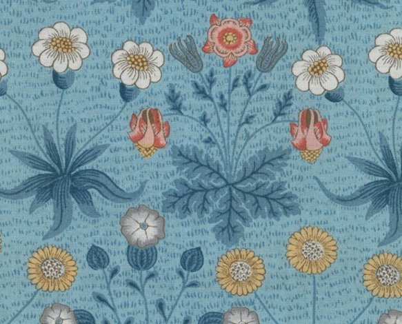 カットクロス！Moda モダ『BEST OF MORRIS SPRING② ブルー』～52㎝×50㎝でカット済み～ 生地 Blanc de ...