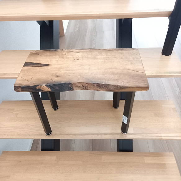 サイドテーブル 古材 無垢材 黒柿 サイドテーブル renew+ 通販 16255401｜Creema(クリーマ)