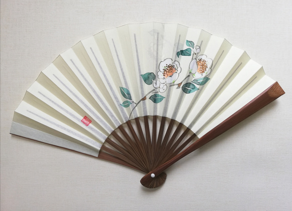 趣-omomuki- お茶扇子 「茶の花」 京扇子 その他ファッション雑貨 ほりみゆき (MIYU) 通販 16269312｜Creema(クリーマ)