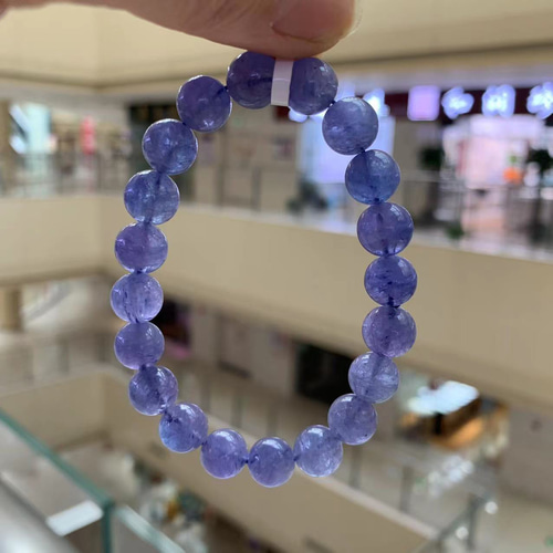 天然無処理 タンザナイト ブレスレット 9.8mm ブレスレット 天然無処理 タンザナイト ブレスレット 9.8mm ブレスレット
