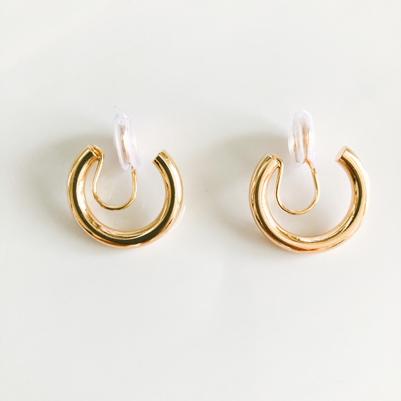 レザーチェンジ フープ香るピアス・イヤリング/ゴールド ピアス（フープ） マトイカ 通販 16276651｜Creema(クリーマ)