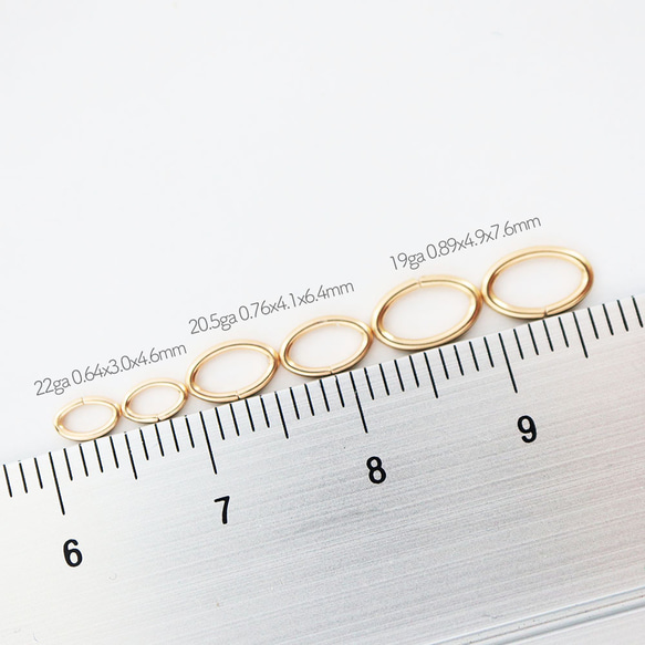 14KGF 真鍮製 Cカン 4.9×7.6mm 線径19ga/0.89 5個 アメリカ直輸入 金具・チェーン Trois anges 通販 16281888｜Creema(クリーマ)