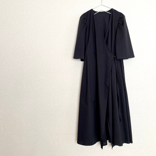 低身長さん向け洋服】コットンシルク タックカシュクール 低身長さん向け洋服】コットンシルク タックカシュクール
