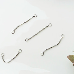 【4個】14kgp 高品質メッキ ボックスチェーン コネクターチャーム 2カン付き つなぎパーツ MP018 金具・チェーン Little Beans 通販 16288434｜Creema(クリーマ)