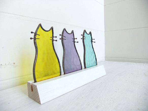 3匹のねこ pop3【Creema限定】 その他インテリア雑貨 blue blue 通販 16292382｜Creema(クリーマ)