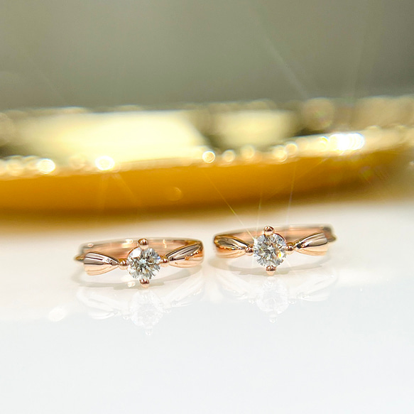 天然ダイヤモンドピアス0.2ct k18 ピアス（フープ） パール大好き(購入前にコメントください) 通販｜Creema(クリーマ) 16310121