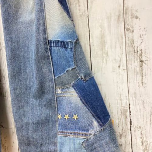 リメイクヒッピーデニム パッチワーク SW2-87 ロングパンツ リメイクヒッピーデニム パッチワーク SW2-87 ロングパンツ