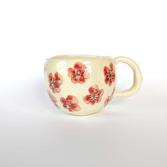 ★即納可能★ コーヒーカップ 梅 手びねり A マグカップ しののめラボ 通販 16352878｜Creema(クリーマ)