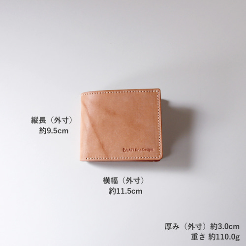 2つ折り財布 札入れ 小銭入れなし カード段つき 日々を刻む日記 2つ折り財布 札入れ 小銭入れなし カード段つき 日々を刻む日記