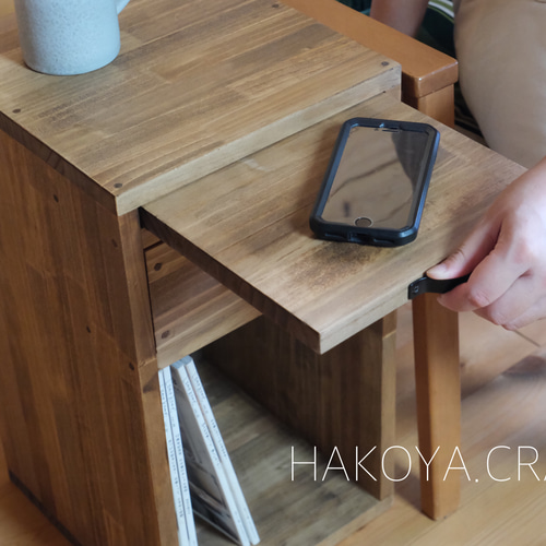 89.Side Rack Drawer スライド天板仕様/サイドテーブル/サイド 89.Side Rack Drawer スライド天板仕様/サイドテーブル/サイド
