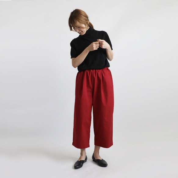 ＊ラスト1 冬SALE 85cm 誰にでも似合う定番パンツ ストレートゆったり ベビーキャンバスコットンR47A ロングパンツ anvai ...