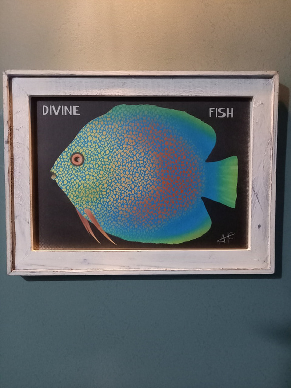 DIVINE FISH アート イラスト デザイン ポスター A4 A3 インテリア イラスト takenokurashi 通販｜Creema ...