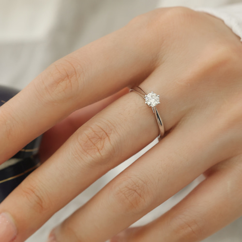 天然ダイヤモンドリング0.3ct k18 指輪・リング パール大好き 天然ダイヤモンドリング0.3ct k18 指輪・リング パール大好き