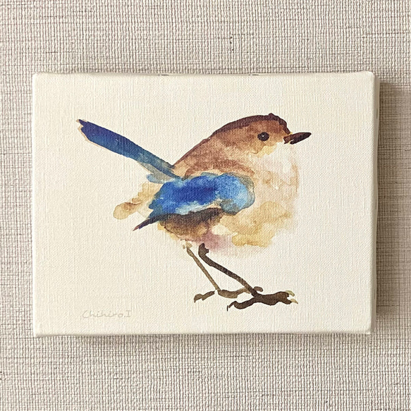 青コマドリ(キャンバスプリント) 絵画 HONOLOG 通販 16421715｜Creema(クリーマ)