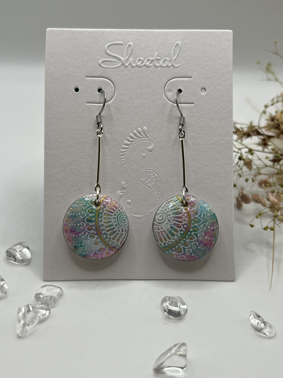 Sheetal art 螺鈿work ピアス(イヤリングに変更可） ピアス（その他） Sheetal 通販 16427184｜Creema(クリーマ)