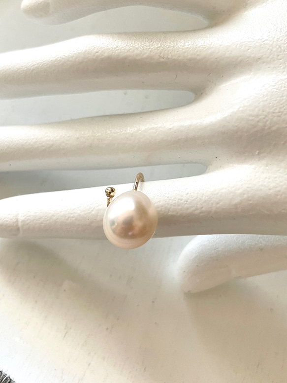 14kgf 大粒バロックパール フォークリング 指輪・リング marjoram 通販｜Creema(クリーマ) 16429201