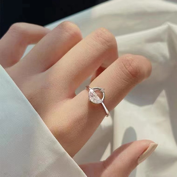 S925純銀製 清水 指輪 リング シンプル 金属アレルギー対応 つけっぱなし 指輪・リング cissylady 通販 16430072｜Creema(クリーマ)